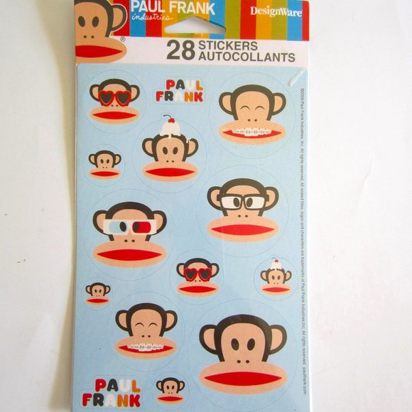 Paul Frank | Other | Paul Frank Julius Monkey 28 Stickers | Poshmark